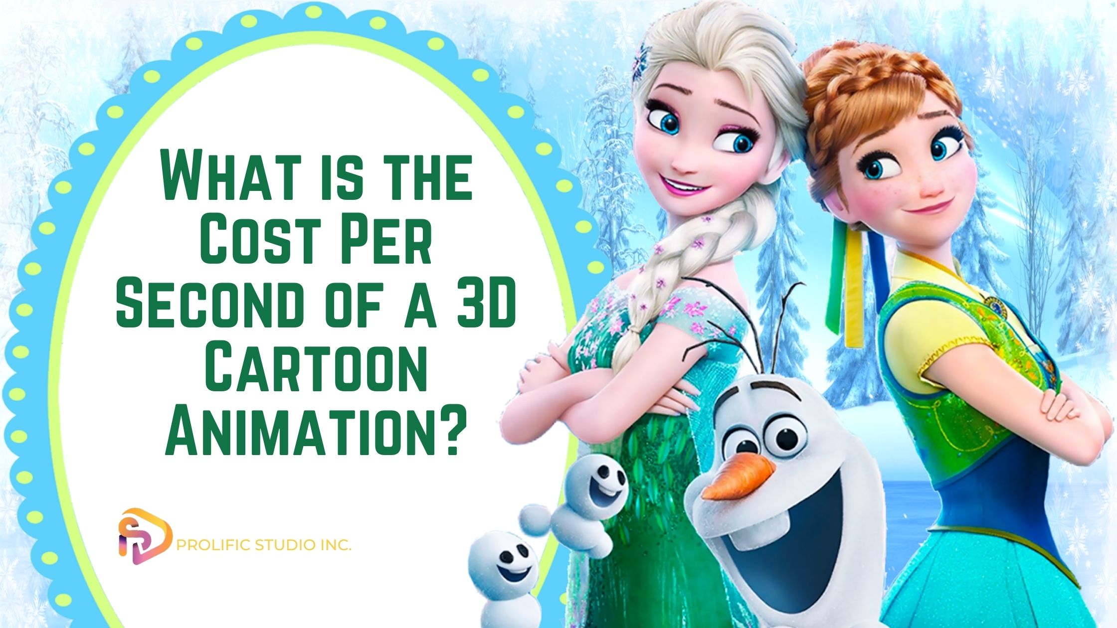 Cost Per Second of a 3D Cartoon Animation?
